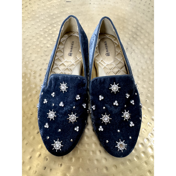Birdies | Shoes | Birdies Starling Suede Rhinestone Old Money Preppy ...